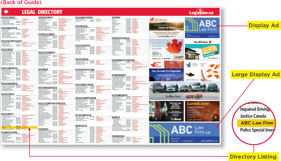 Advertising Options - FREE Legal Information | Legal Line